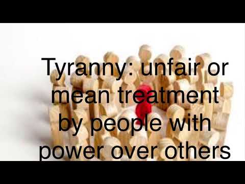 Tyranny definition and example-Caylin