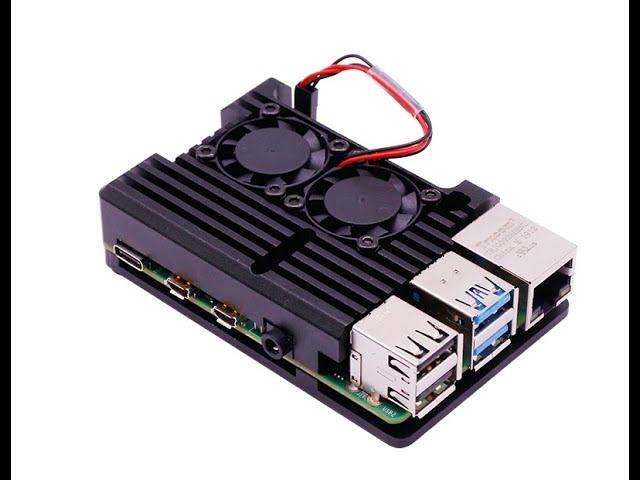 Electronic Enclosure - Aluminum Heat Sink Case with Double Fans for ...