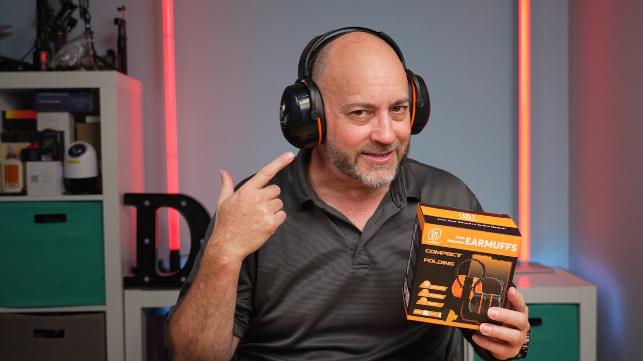 Foldable Noise Reduction, Hearing Protection Safety Ear Muffs for Shooting, Workshop, Loud Events