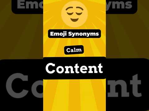 Emoji Vocabulary: 😌 Relieved Face Synonyms #emojiwordplay #english #vocabulary