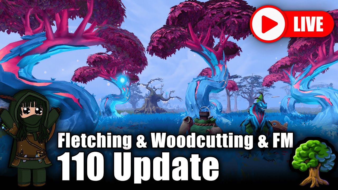 110 Fletching & Woodcutting & Firemaking Update on Runescape ft. Sick Love, M_with_Z (LIVE)