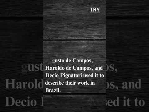 CONCRETE POETRY I Literary Term