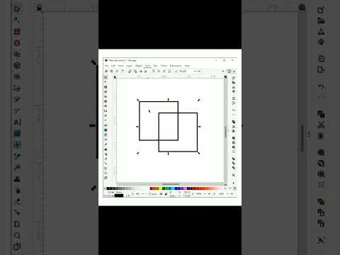 How to cut path in inkscape - easy ? #short #logodesign #inkscape #tutorials