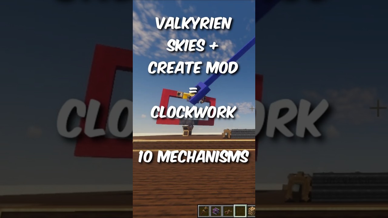 10 Mechanisms in Clockwork - Valkyrien Skies and Create Mod Addon