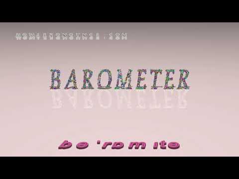 barometer - pronunciation + Examples in sentences and phrases