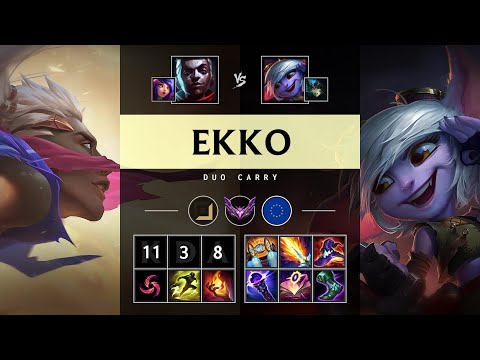 Ekko Carry vs Tristana - EUW Master Patch 25.11