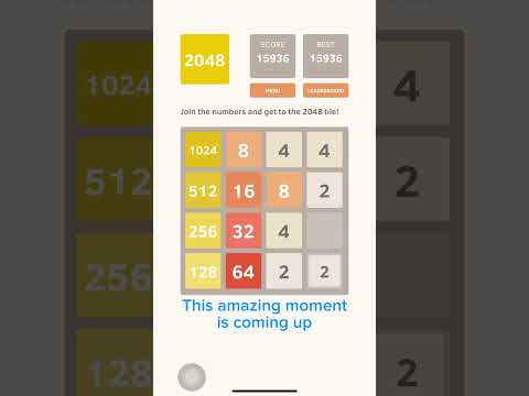 Awesome! Winning the 2048 game and beyond #2048 #win2048 #2048game #braingame
