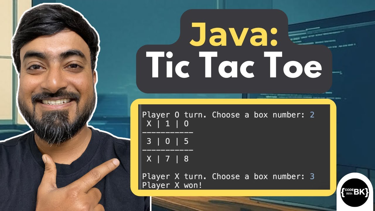 Tic Tac Toe Console Game in Java | Command Line Java Project
