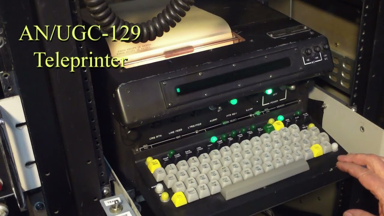 UGC-129 Teletype and Harris Receiver, Exciter and Amplifier