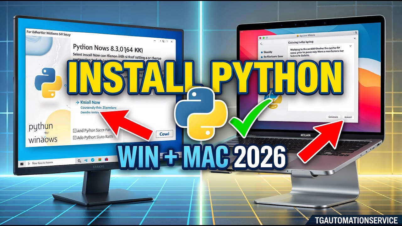 How to Install Python on Windows, PC, Mac in 2026 – Complete Beginner Tutorial! #Python