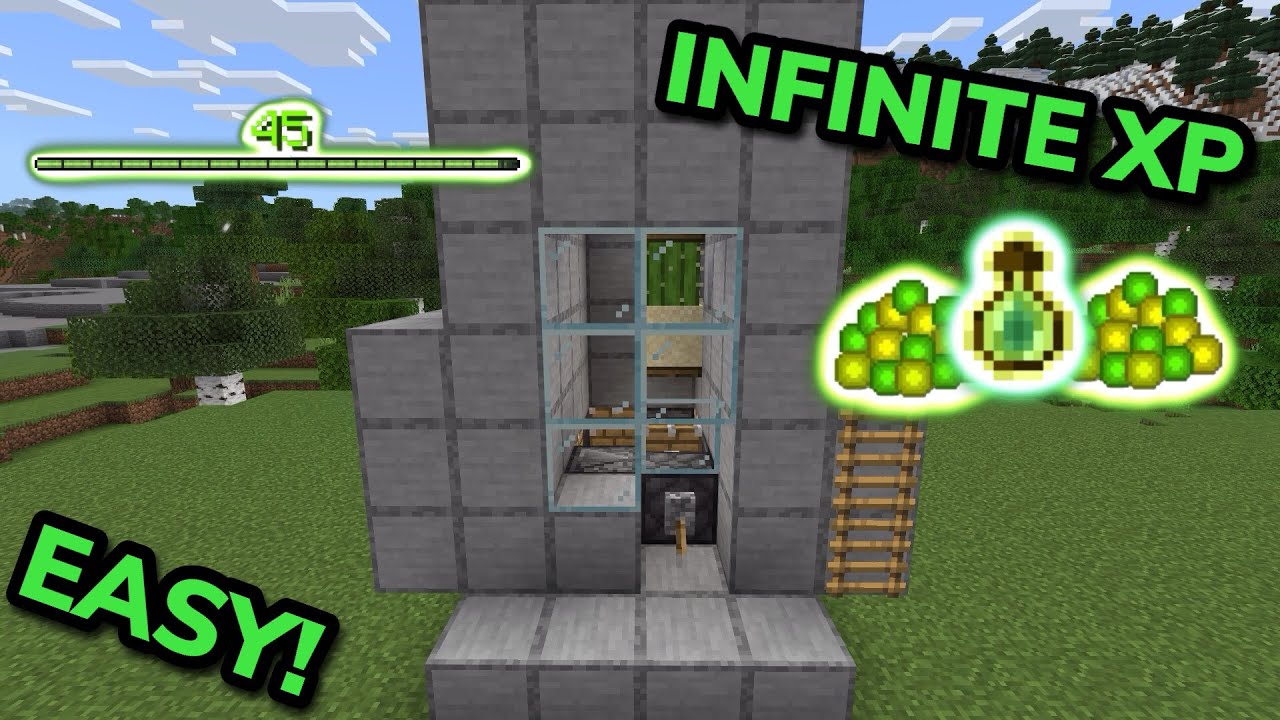 EASIEST 1.21 AUTOMATIC XP FARM TUTORIAL in Minecraft Bedrock (MCPE/Xbox ...