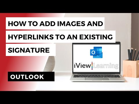 How to add images and hyperlinks to an existing signature in Outlook