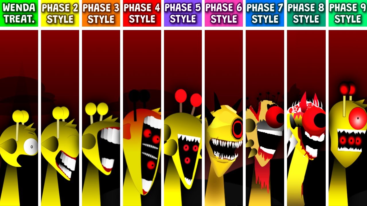 Sprunki WENDA Treatment But VS Phase 2-3-4-5-6-7-8-9 Style