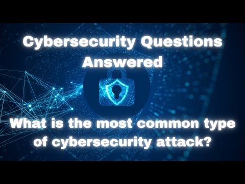What is the most common type of cybersecurity attack? #cybersecurity