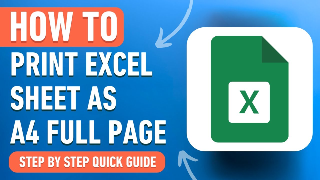 How to Print Excel Sheet as A4 Full Page (Easy Tutorial)