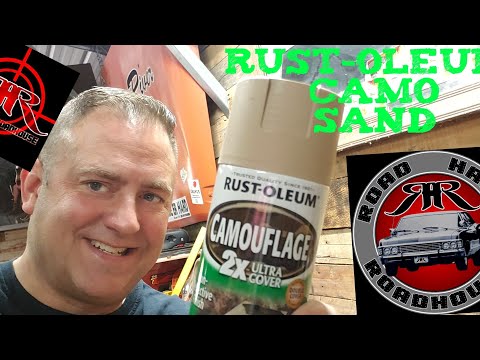 RUSTOLEUM CAMO SAND SPRAY PAINT REVIEW RUST-OLEUM