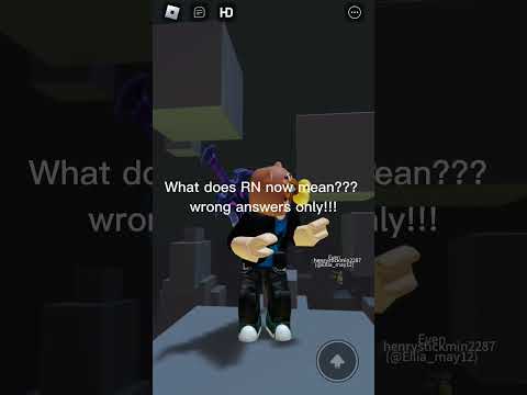 What does RN mean wrong answers only!!! #roblox #trending #gaming #fyp