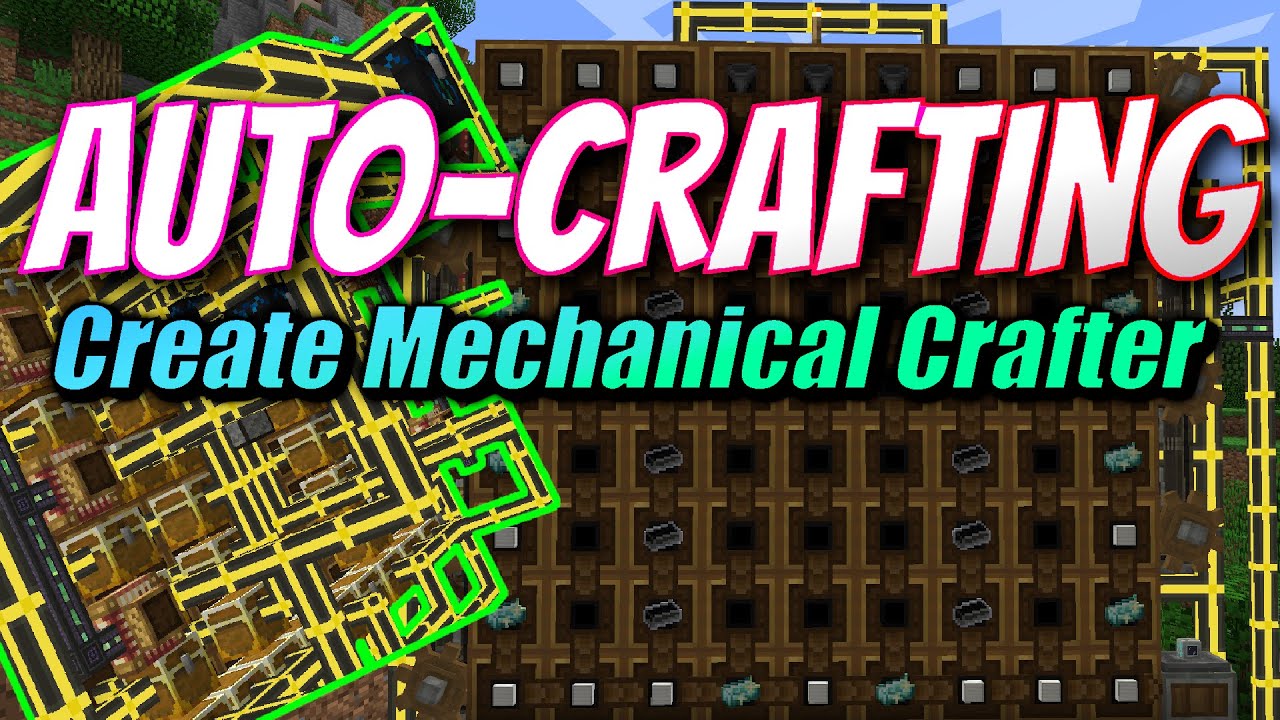 Create: Auto Crafting with Mechanical Crafters - SIMPLE TUTORIAL (Minecraft Mod)