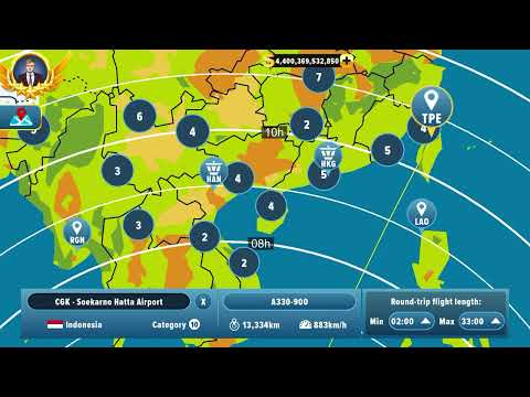 Airlines Manager Tycoon 2022 - Expanding more routes from CGK Hub