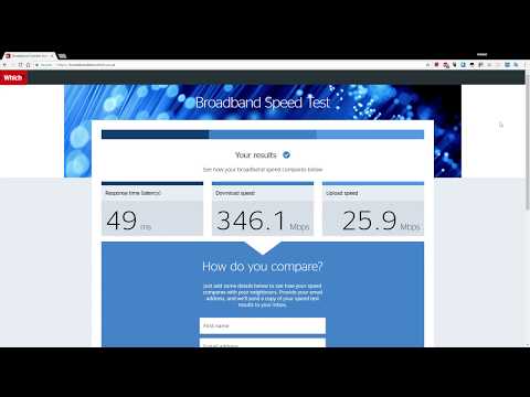 BT Infinity 4 Broadband Speed Test Checker from Which