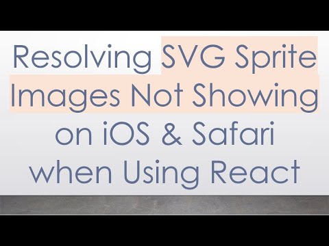 Resolving SVG Sprite Images Not Showing on iOS & Safari when Using React