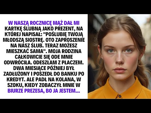 W NASZĄ ROCZNICĘ MĄŻ DAŁ MI KARTKĘ ŚLUBNĄ JAKO PREZENT, NA KTÓREJ NAPISAŁ: "POŚLUBIĘ TWOJĄ MŁODSZ...