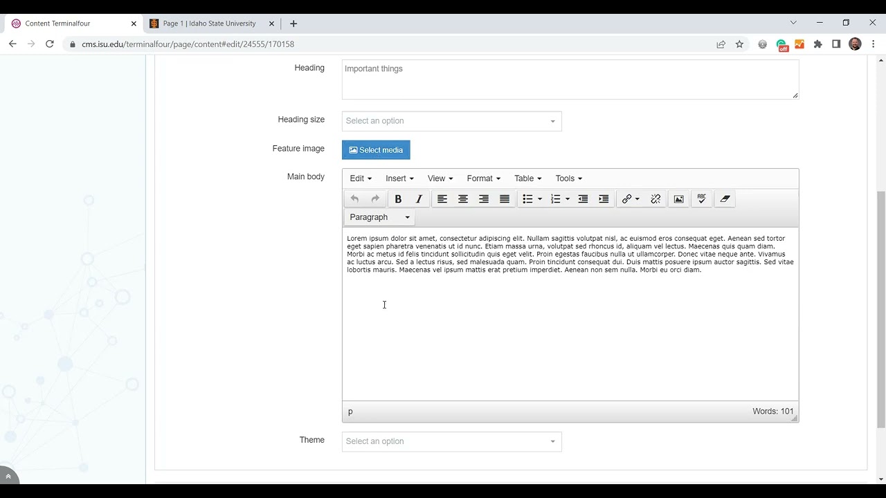 Insert a pdf into a content type