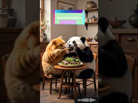 video created by AI. LINK TO MyStylus IN PROFILE HEADER #ai #cat #food#cooking