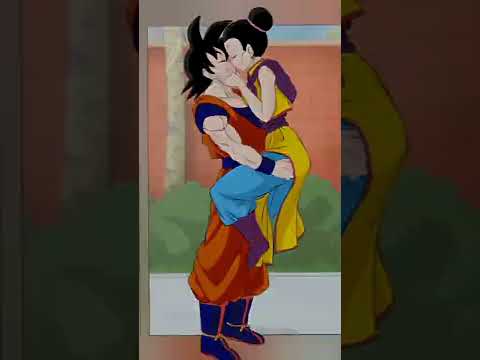 Goku and chichi photo edit whatapp status #short #dragonball 💕