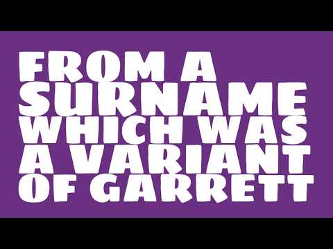 What is the origin of the name Garret?