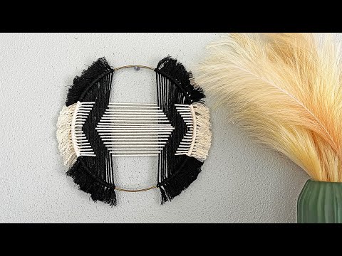 Make this Geometric Circle Macrame Wall Hanging with Craft Warehouse