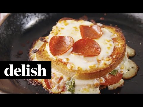Best Pizza Grilled Cheese Recipe - How to Make Pizza Grilled Cheese - Delish.com