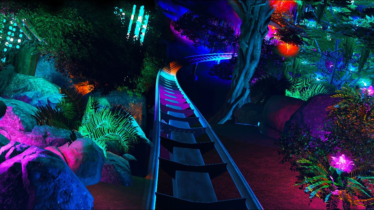 AVATAR Inspired Roller Coaster! Flight of Fantasy (POV)