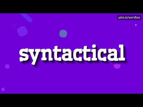 SYNTACTICAL - HOW TO PRONOUNCE IT!?