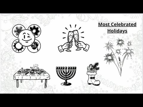 Most Celebrated Holidays || Popular festivals || Popular holidays || Famous holidays ||