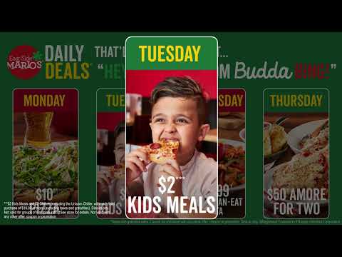Daily Deals at East Side Mario’s