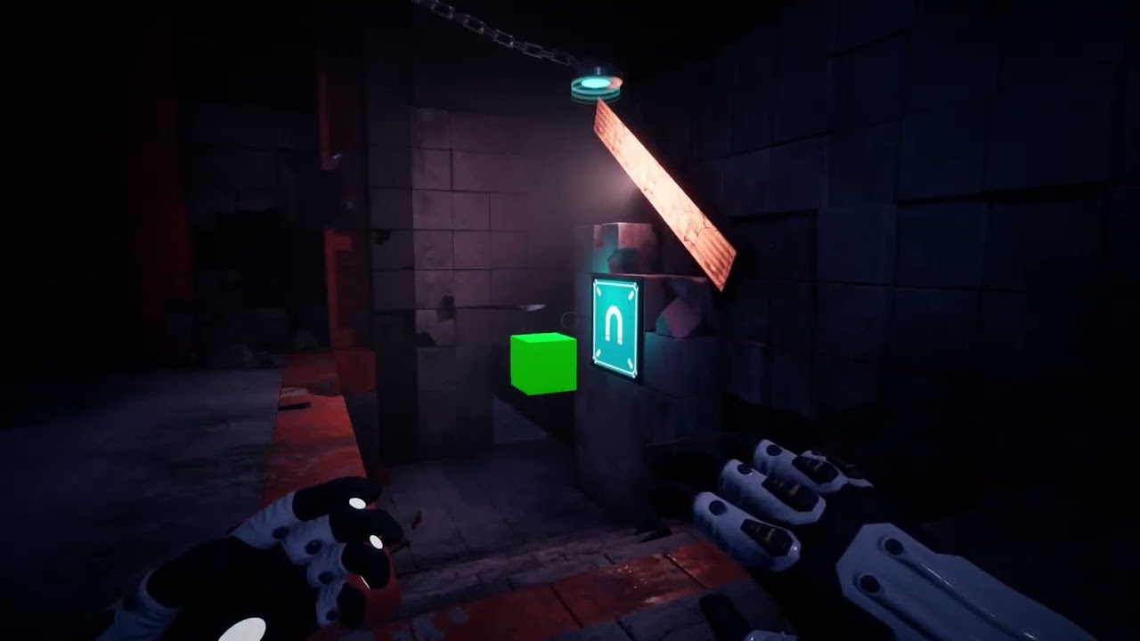 Q.U.B.E. Mechanics lesson 7 - The mag chain.