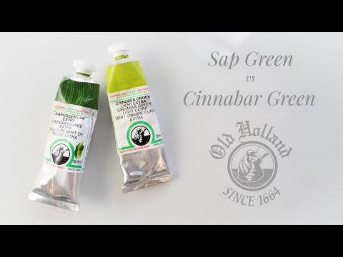 Sap Green vs Cinnabar Green