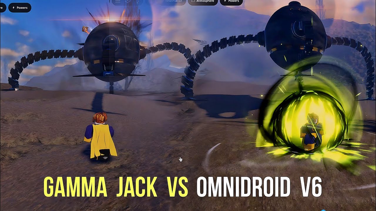 Gamma Jack VS Omnidroid V6 - Incredible Fight | Omnidroid Test Roblox