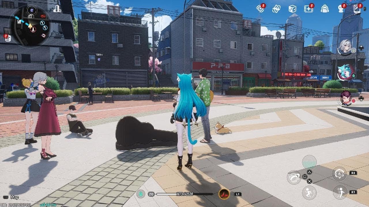 Mint petting a dog in NTE | Neverness to everness | PS5 Gameplay