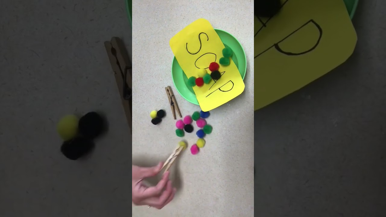 Staying Healthy - Soap and Germ Fine Motor Activity for Preschool Teachers and Parents #shorts
