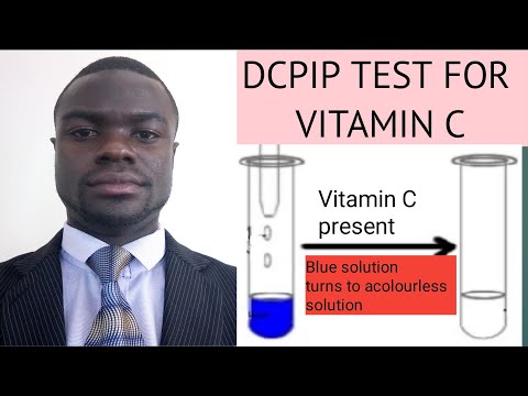 DCPIP TEST FOR VITAMIN C