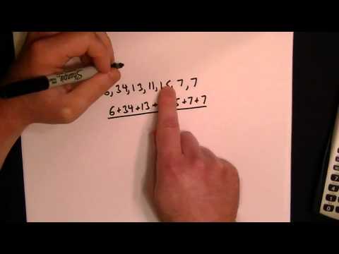 GED Math Test 2014 - Finding the Mean of a Data Set Tutorial