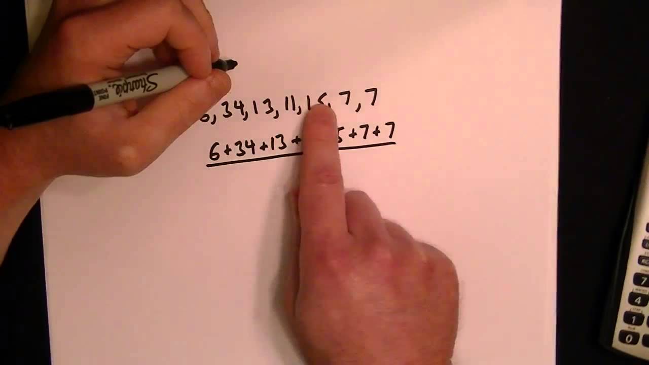 GED Math Test 2014 - Finding the Mean of a Data Set Tutorial