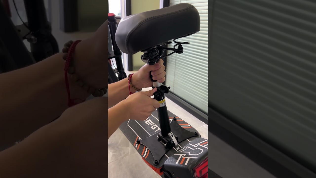 How to Adjust the EFGTEK Electric Scooter Seat #electricscooter2023 #electricscooter #foldablebike