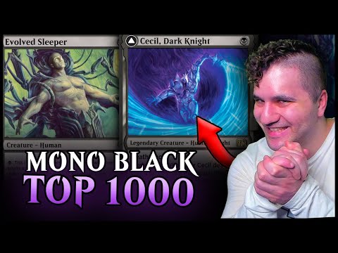 Top 1000 Mythic - MOST COMPETITIVE Mono Black Deck 💀 MTG Arena Standard Final Fantasy