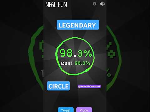 #I Tried The World Record For Drawing A Perfect Circle â•98.3%#viral(LEGENDARY CIRCLE)#shorts#video