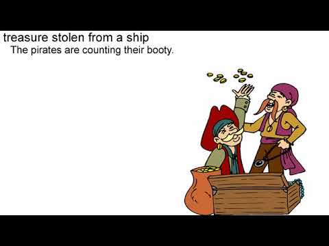 booty meaning | Vocabulary for Kids | Children's Dictionary | Learn English Vocabulary