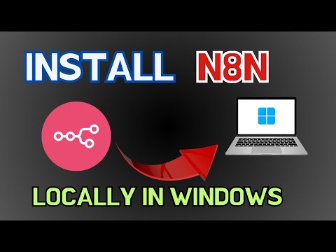 Install n8n locally in windows (Easiest way) | self host n8n