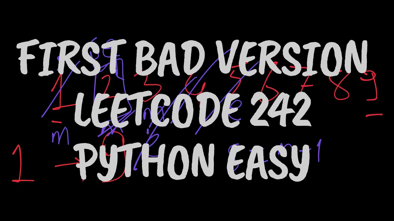 First Bad Version - Leetcode 278 - Python